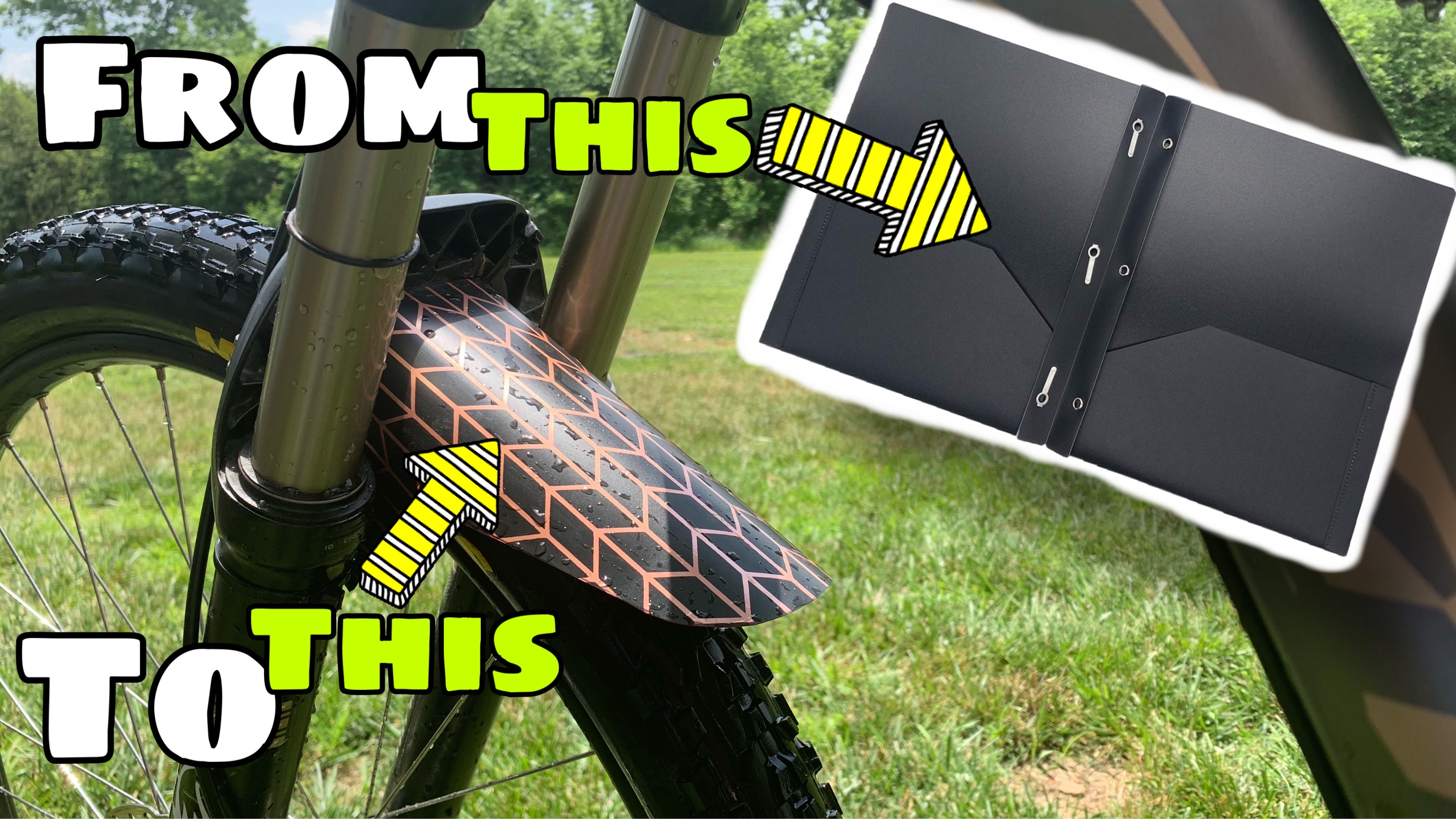 Make a Mudguard For Your Mountain Bike For $2